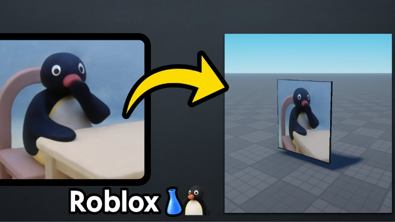 Transformando vídeo do Pingu em sprite animado no Roblox Studio (teste ...