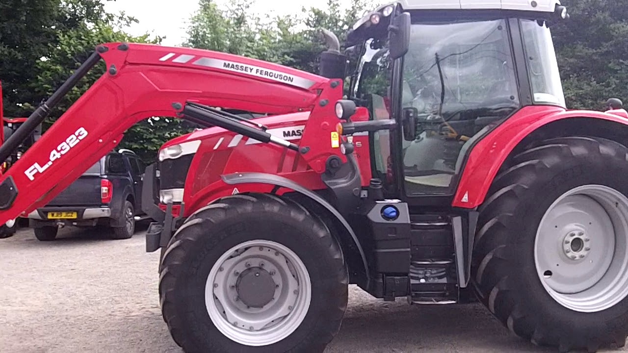 Massey Ferguson 6718S c/w FL4323 loader - YouTube