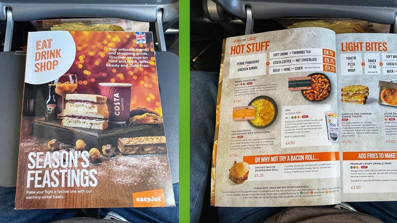 NEW EasyJet Winter Menu | Reviewed - YouTube