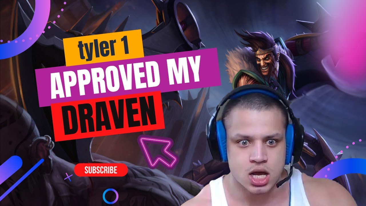 Tyler 1 approved my draven!! | Road to masters Wildrift - YouTube