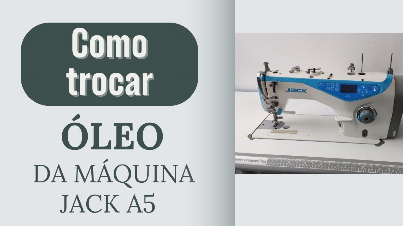 Como trocar o óleo da máquina industrial Jack A5 - YouTube