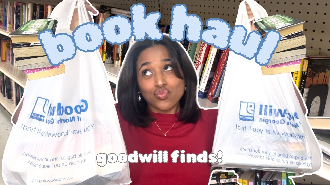 goodwill book haul 📚 - YouTube