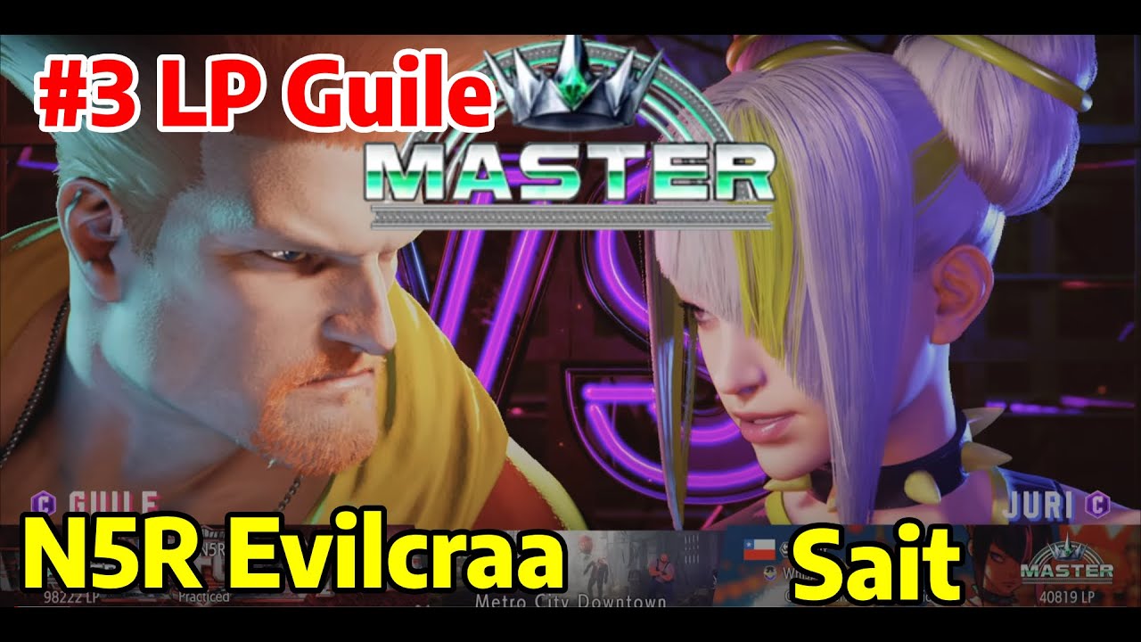 Street Fighter 6 N5R Evilcraa (Guile) VS Sait (Juri) 4K Master Ranks ...