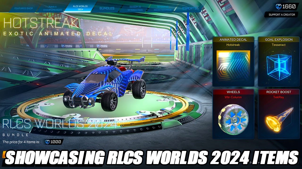 Showcasing *NEW* RLCS Worlds 2024 Bundle In Rocket League - Rocket ...