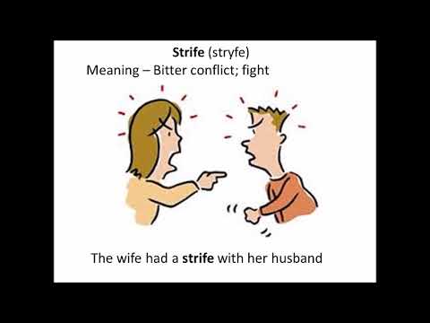 Learn English Vocabulary |Strife|Noun|Ducksoup - YouTube