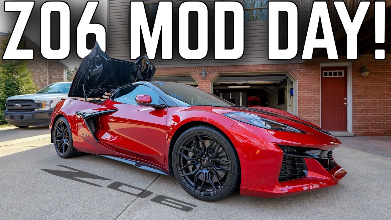 This BEAUTIFUL Red Mist C8 Corvette Z06 Convertible is getting some ...