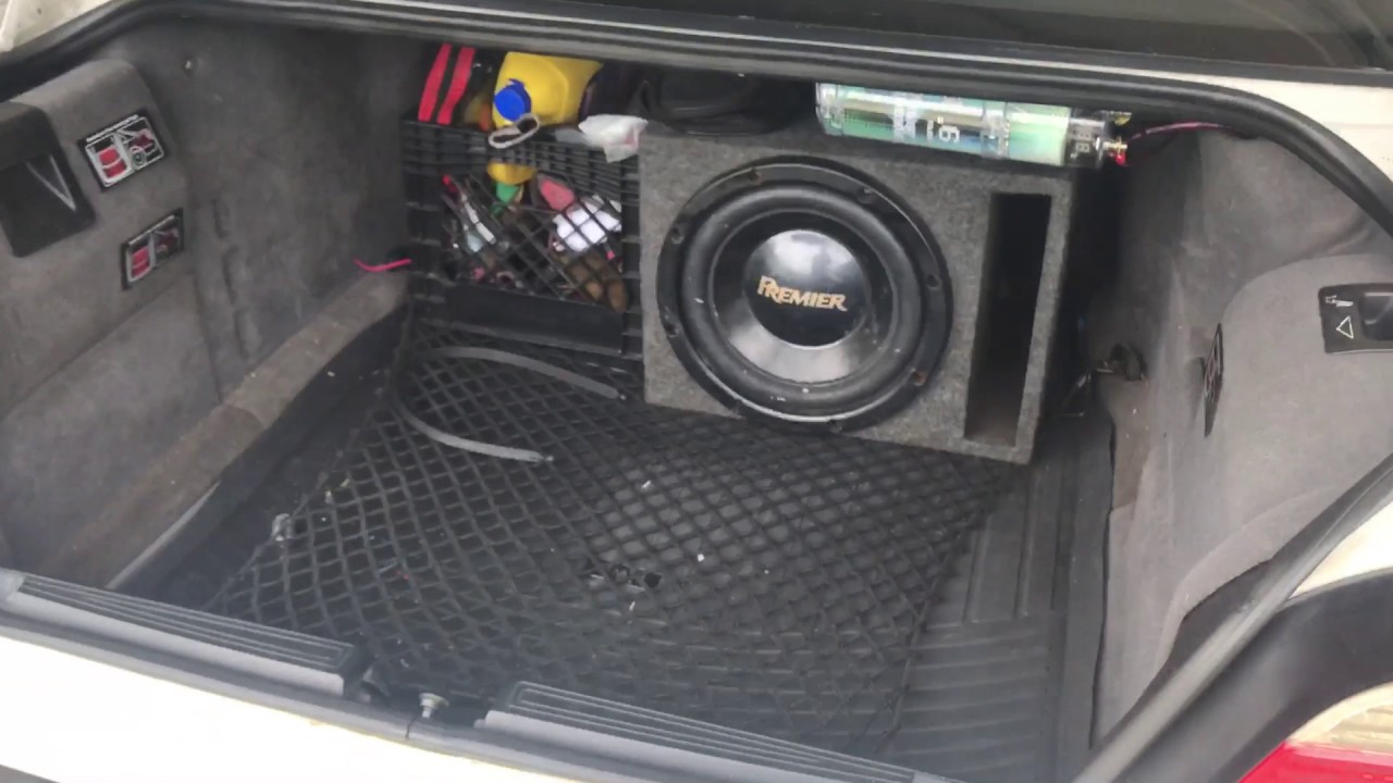 Bmw E38 hydraulic trunk retrofitted - YouTube