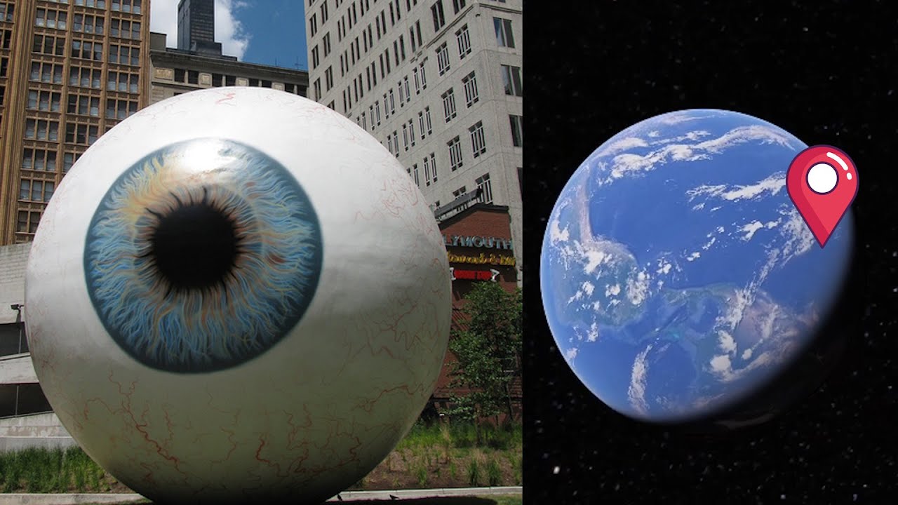 I found the eye of a huge cyclops on a Google map🌍 #earth - YouTube