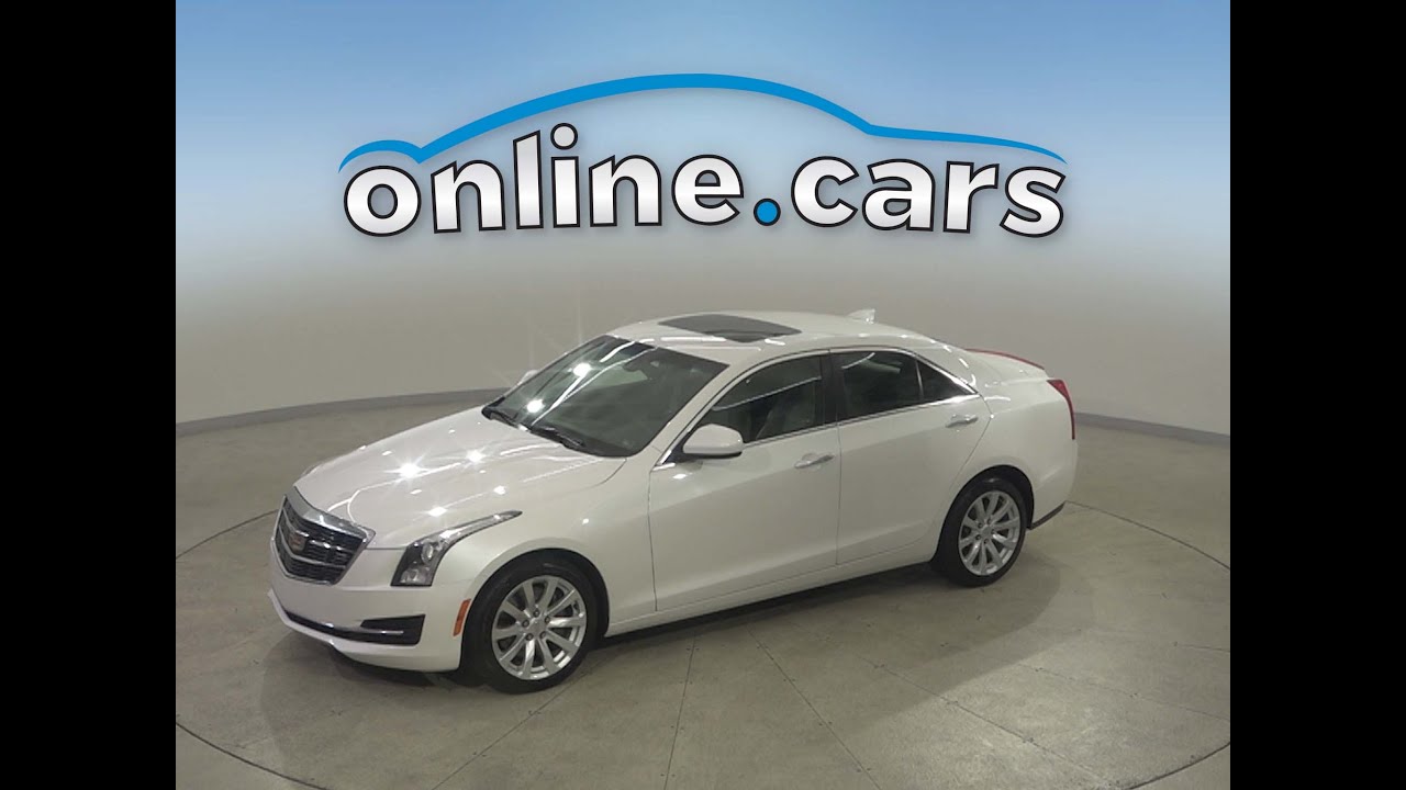 A53166HA Used 2018 Cadillac ATS White Sedan Test Drive, Review, For ...