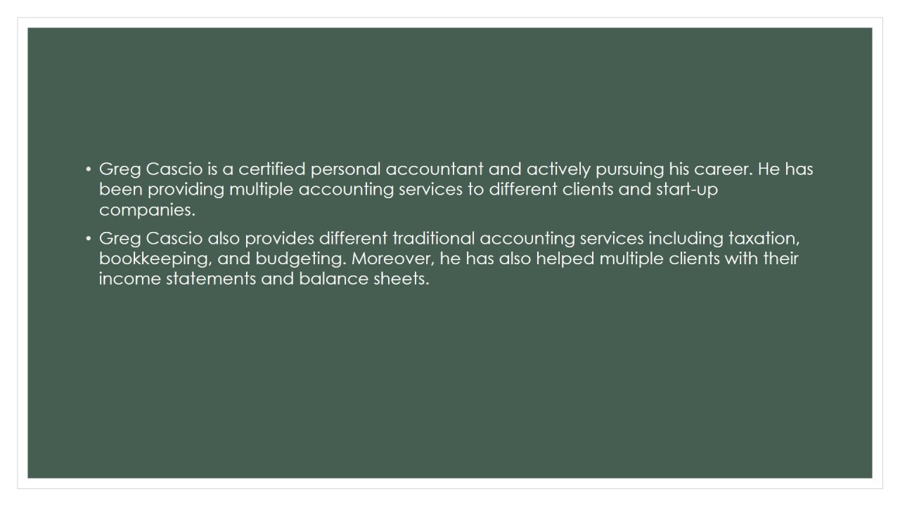 Greg Cascio - An Introduction - YouTube