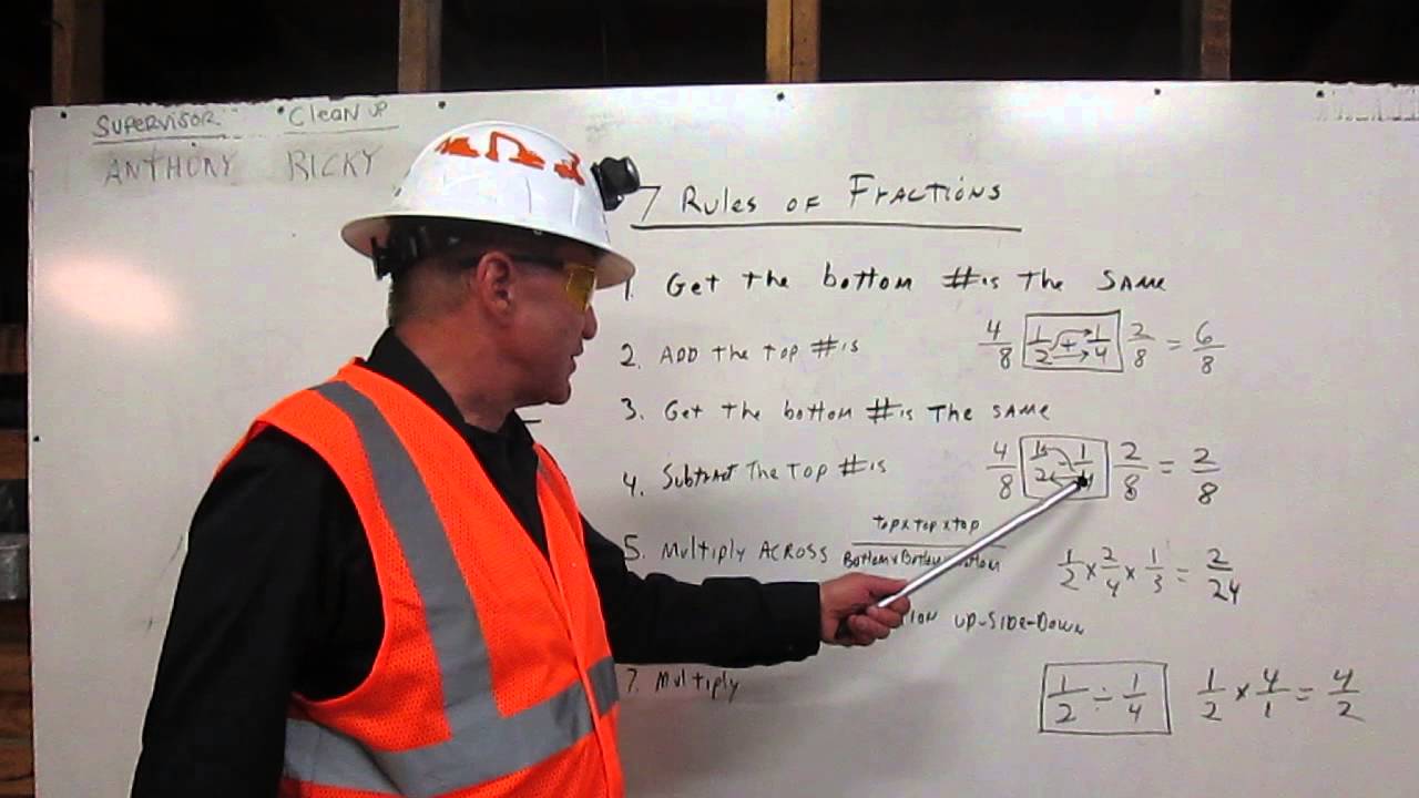 HEO Anthony Taravella The 7 Rules of Fractions - YouTube