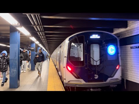 MTA NYCT Subway: R211T (C) Train Ride from Euclid Ave to Broadway ...