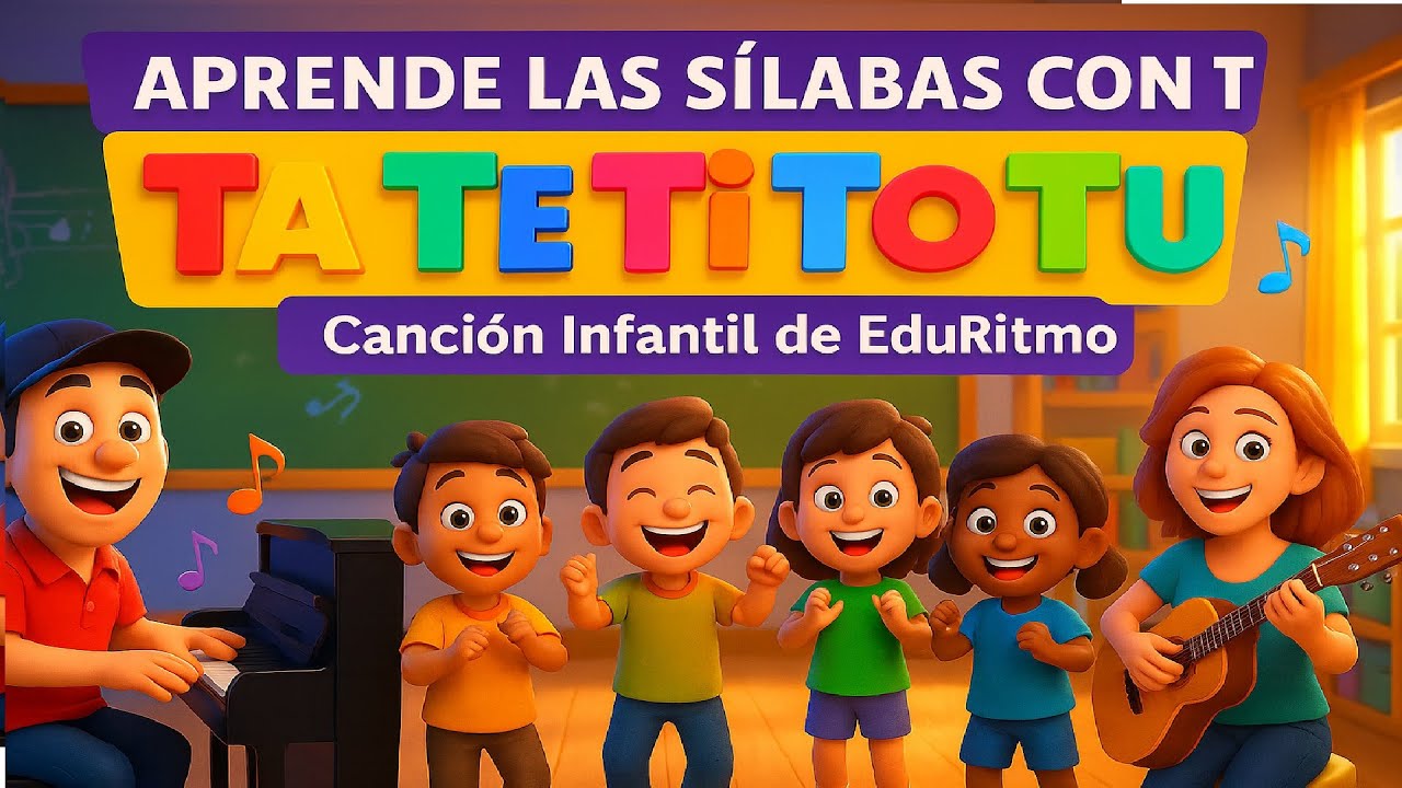 Aprende las Sílabas con T – Ta Te Ti To Tu – Canción Infantil de ...
