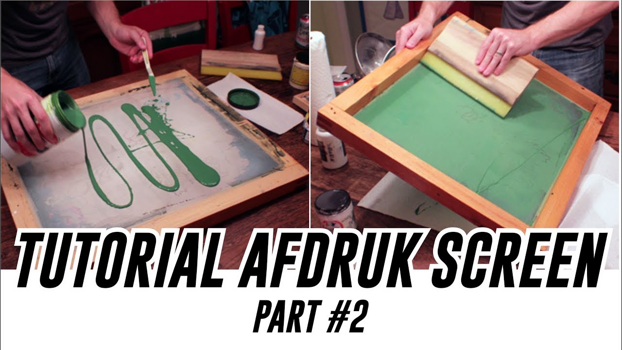 TUTORIAL AFDRUK SCREEN PART #1 - YouTube