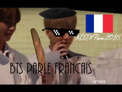 BTS Speaking French Compilation (KCON Paris 2016) - YouTube