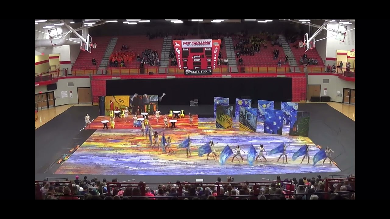 Castle HS Winter Guard 2024 “The Terrace” IHSCGA State Finals - YouTube