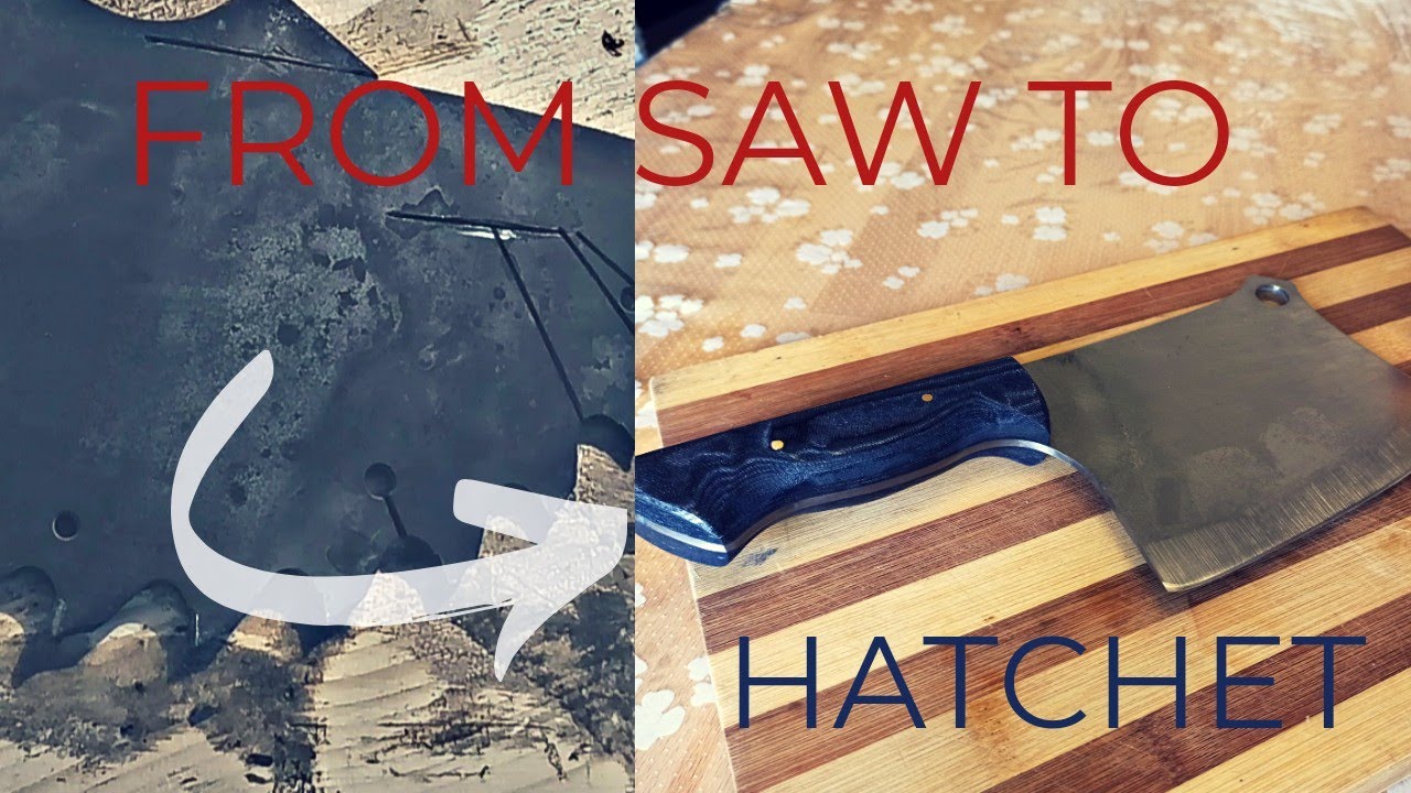 Making a Hatchet from an Old Saw DIY - YouTube