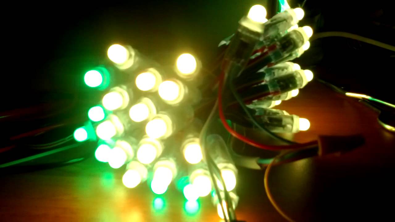 Arduino with ws8201 pixel modules - YouTube