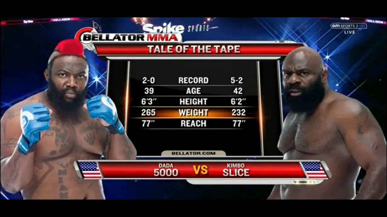 The Worst MMA Fight Of All Time? Dada 5000 vs Kimbo Slice-Bellator 149 ...