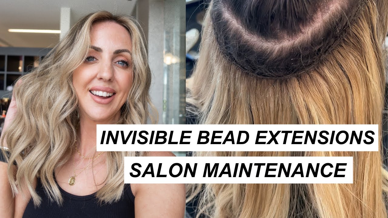 Invisible Bead Extensions salon day! Move up, color, and going to one ...