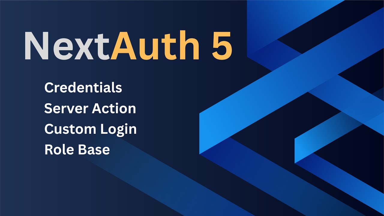 NextJS 15: NextAuth 5 (Auth.js) Demo - Basic Credentials - YouTube