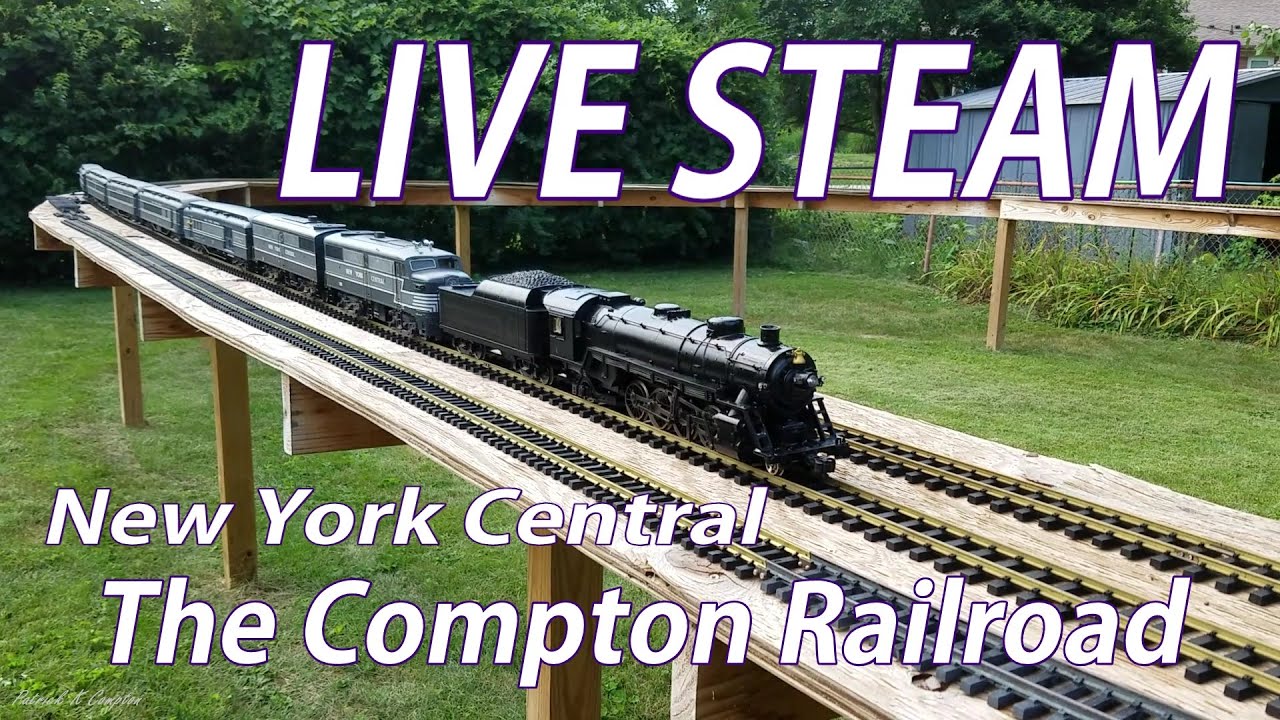 LIVE Steam New York Central Excursion – The Compton Railroad - YouTube