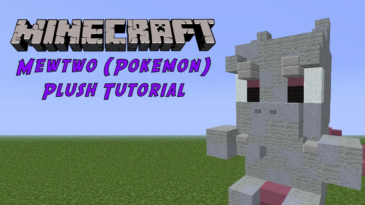 Minecraft Tutorial: Mewtwo (Pokemon) Plush - YouTube