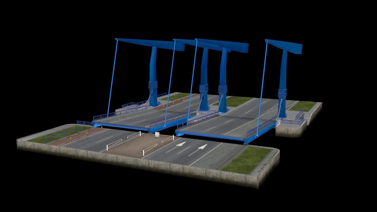 Oostende Drawbridge for ETS2 (Blender Animation) - YouTube