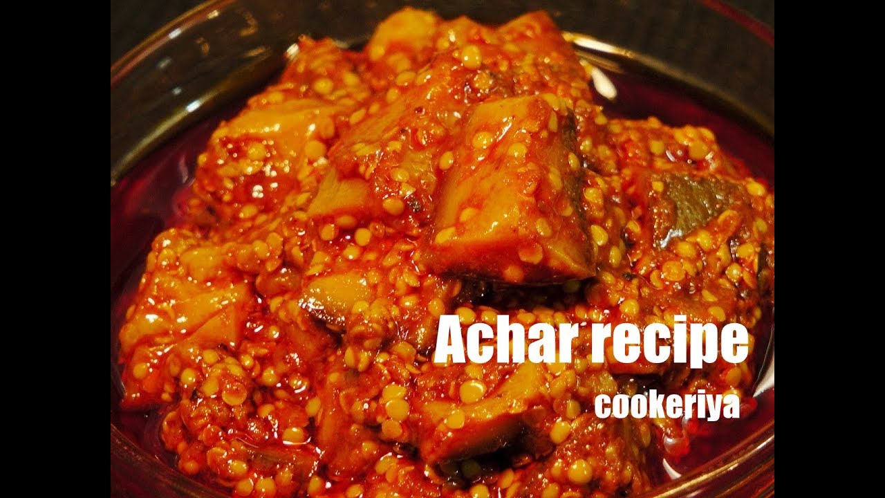 Achar recipe / mango pickle easy recipe - YouTube