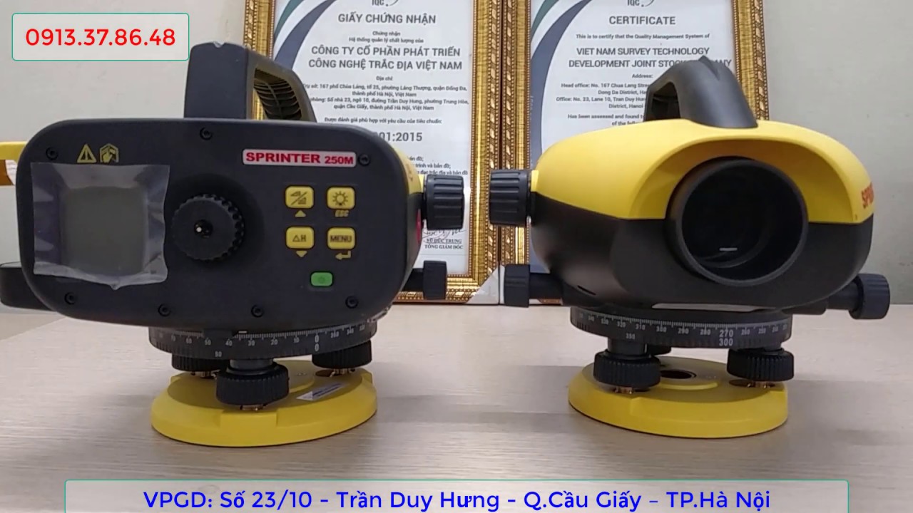 Máy Thuỷ Bình Điện Tử Leica Sprinter 150M 250M - Automatic level ...