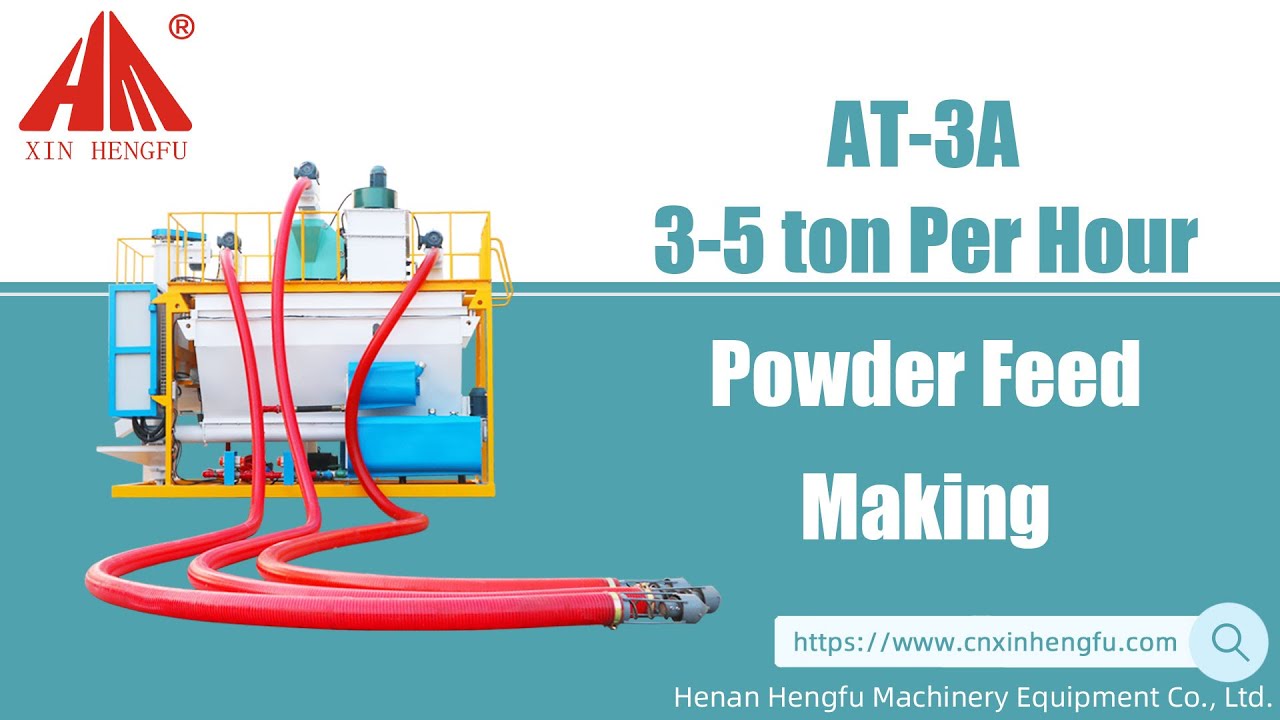 AT-3A 3-5 ton per hour powder feed making auto animal feed processing ...