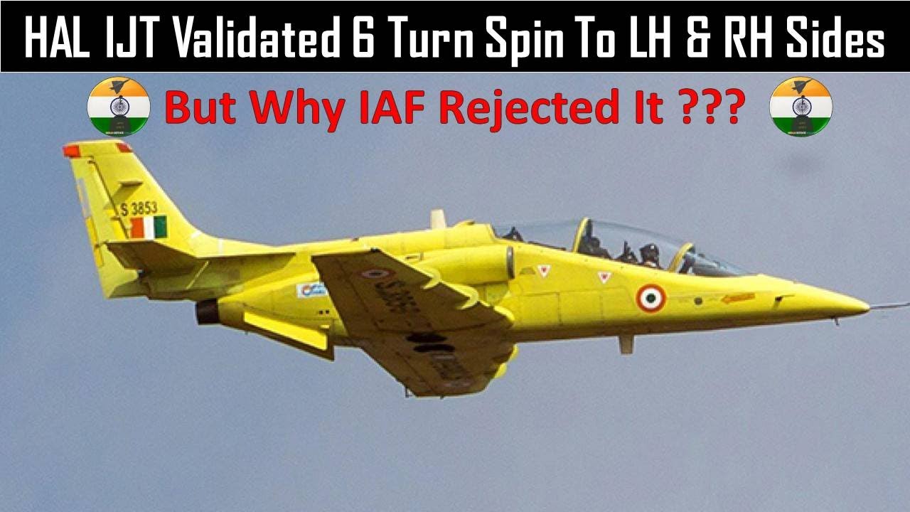 HAL IJT HJT-36 Sitara performs 6 turn spins to left and right hand ...