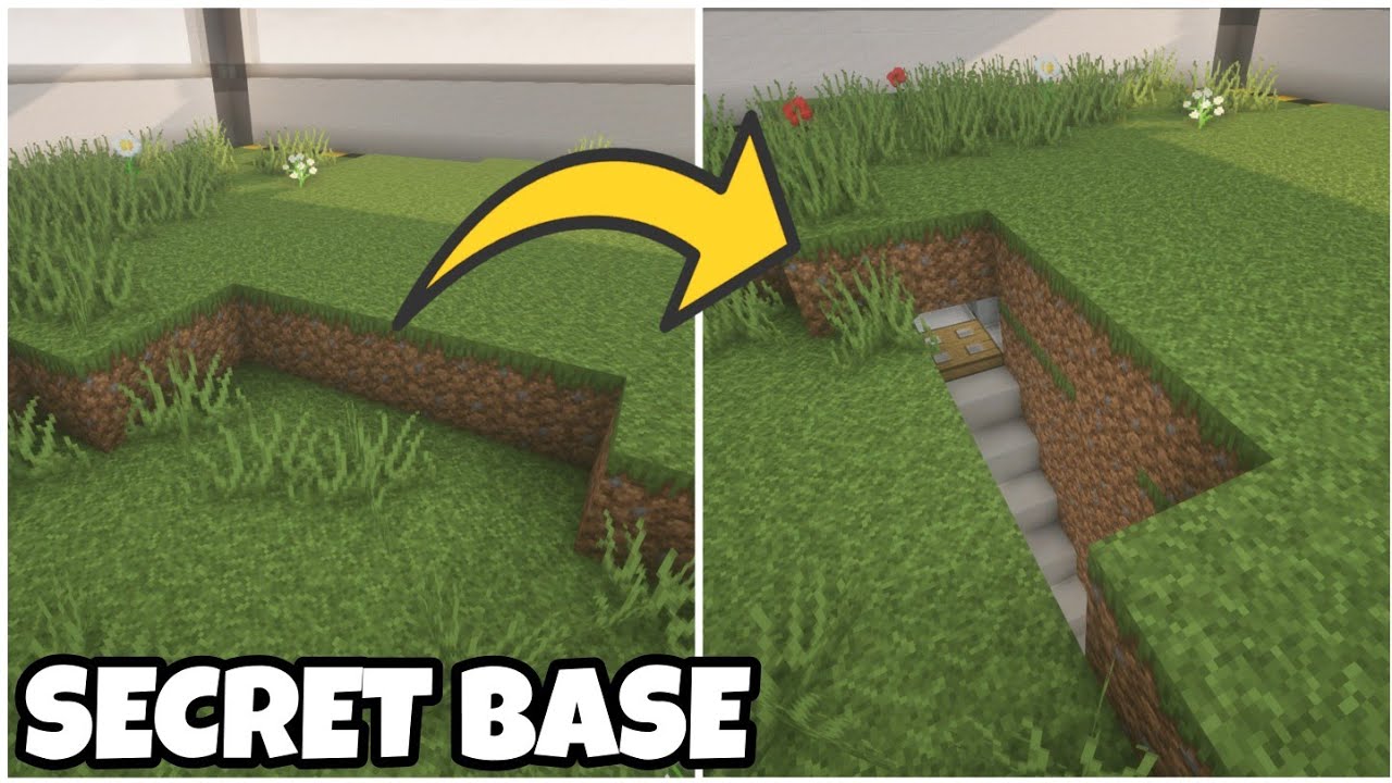 Secret Stair Base with Key Tutorial in Minecraft!! - YouTube
