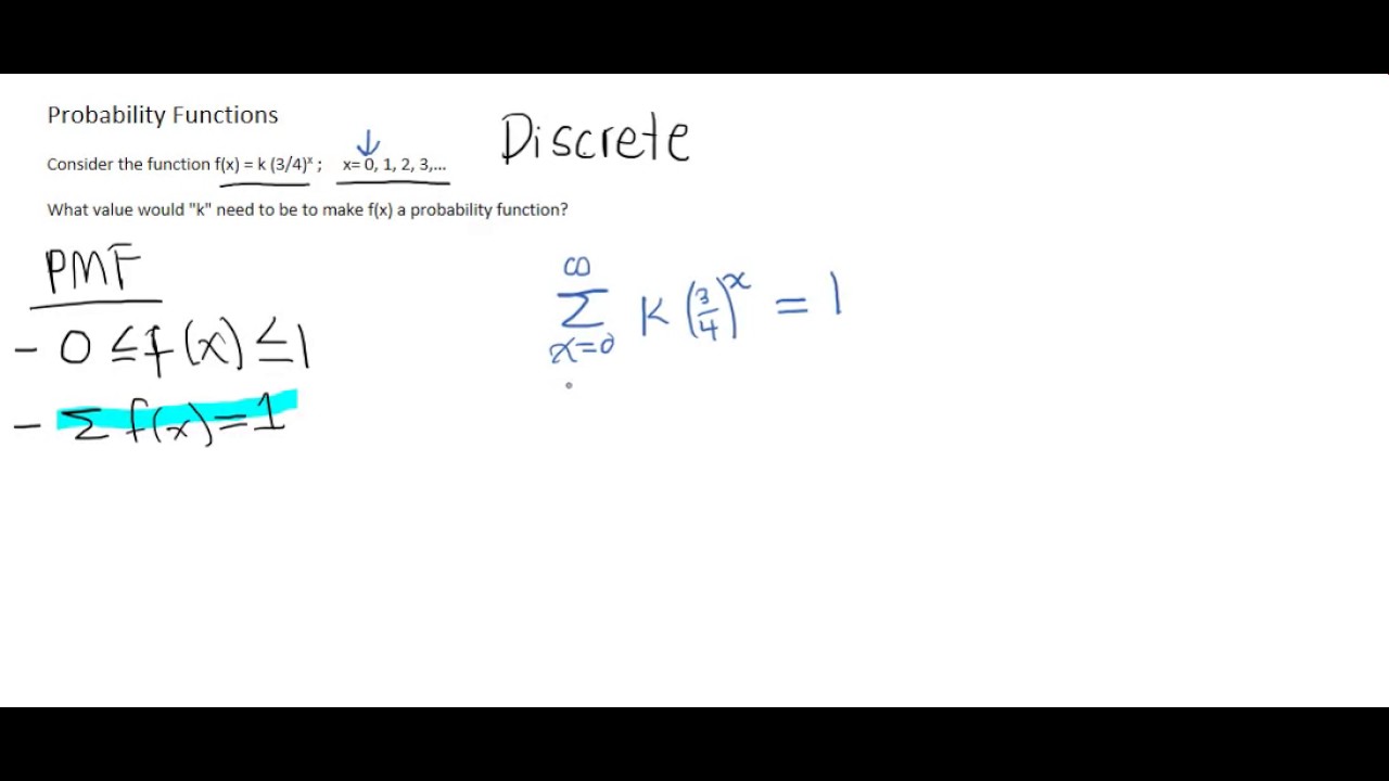 Missing Value for a Probability Function - YouTube