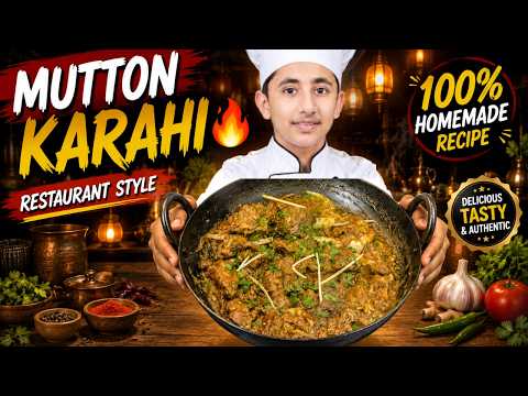 Mutton Karahi Recipe — Restaurant Style & Rich Flavor! English Subtitles