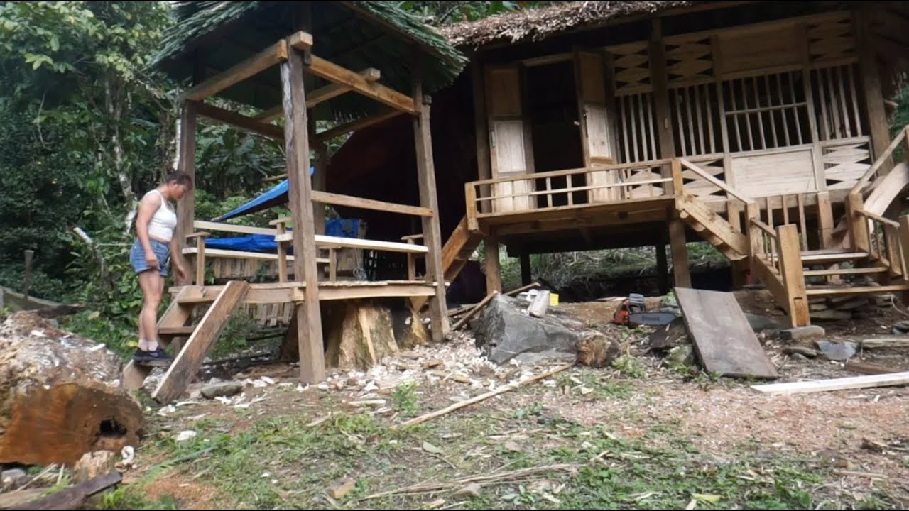 Build LOG CABIN, Build Wooden Hut, Build Wooden Wall - Green forest ...