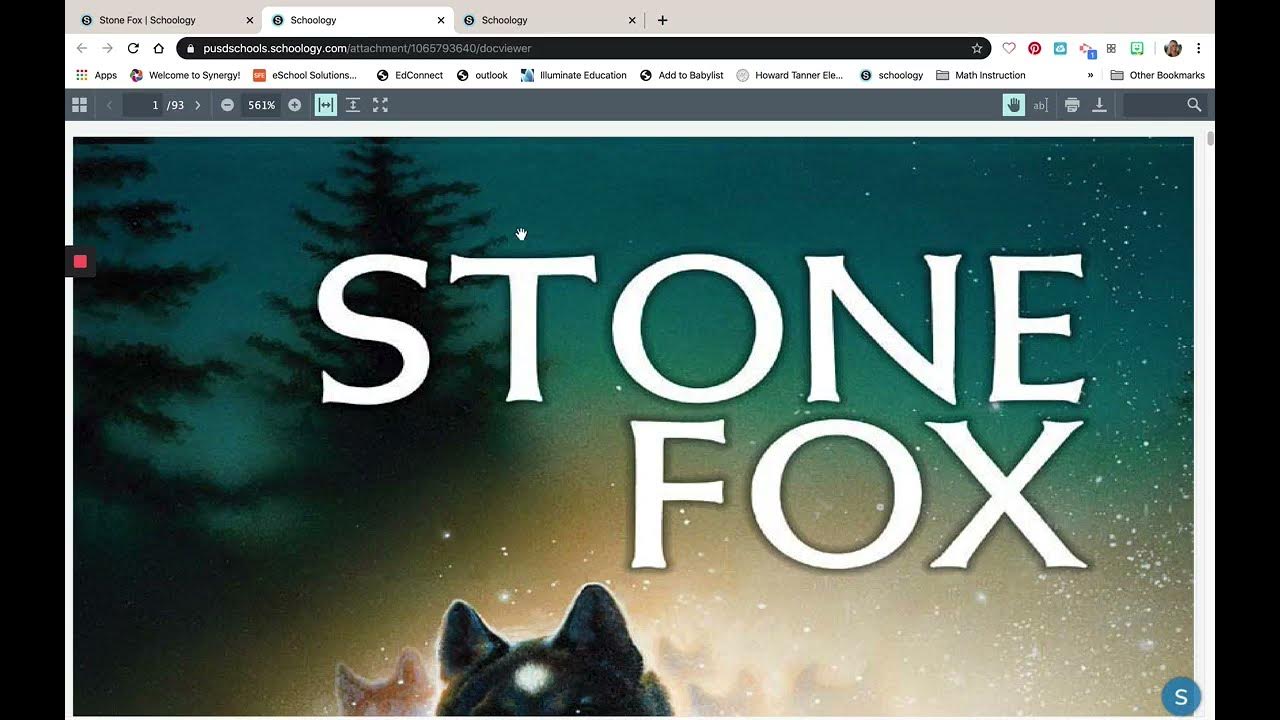 Stone Fox Chapter 1 - YouTube