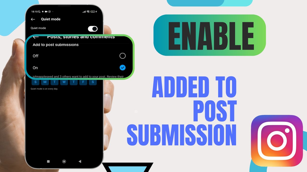 Turn On Added To Post Submission On Instagram. |Technologyglance - YouTube