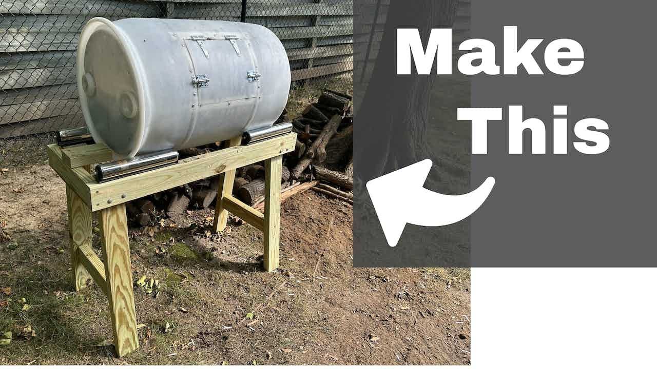 How To Make A Compost Roller With A Stand - YouTube