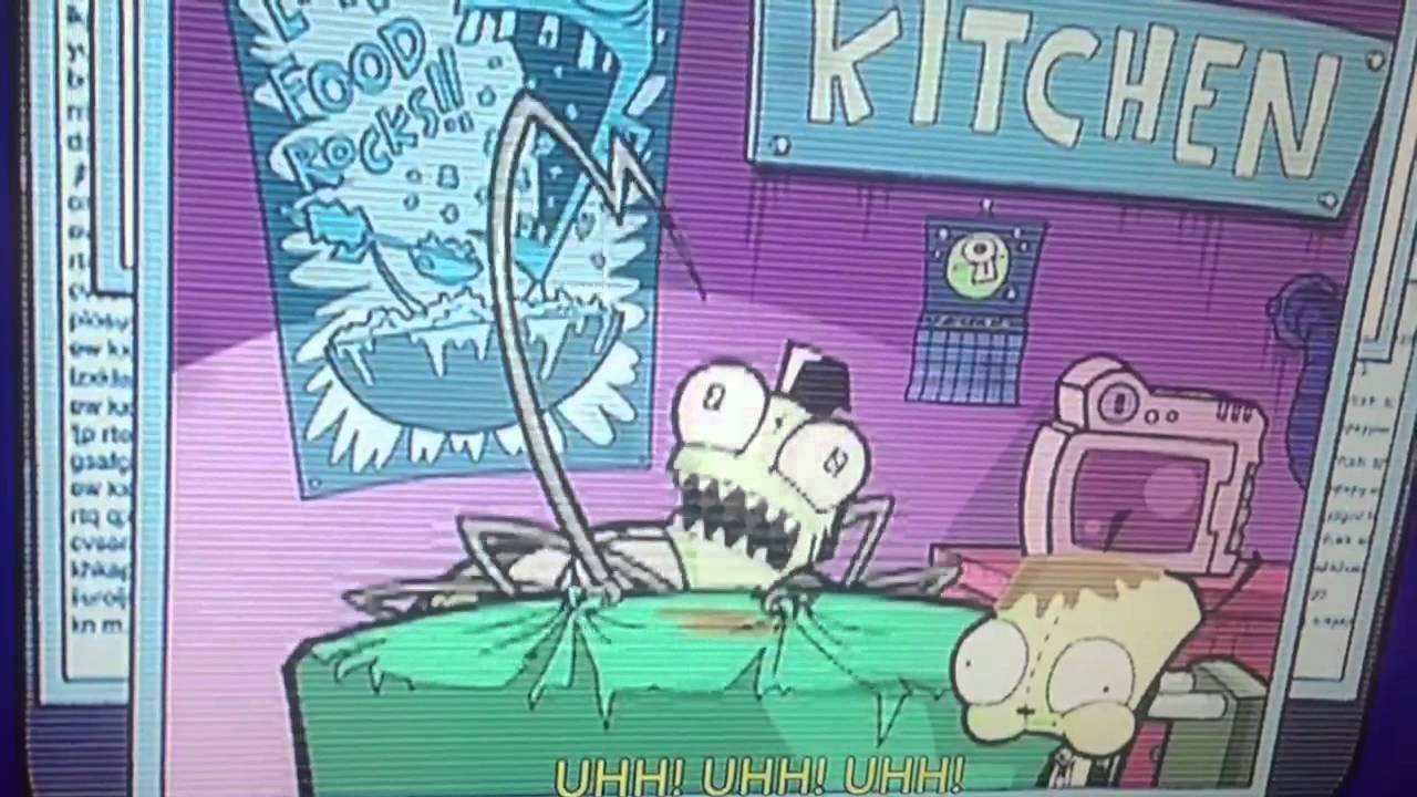 Invader zim eating pancakes - YouTube