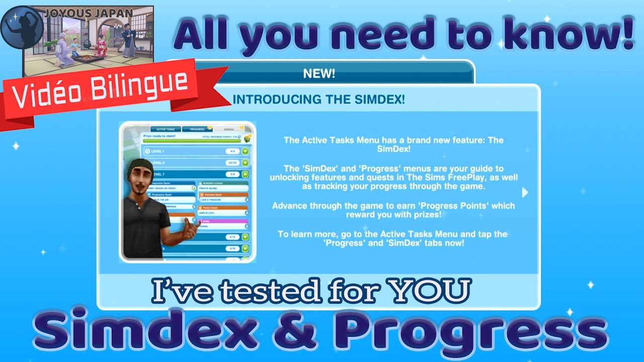 The Sims Freeplay - I've tested for you : Simdex & Progress | All you ...