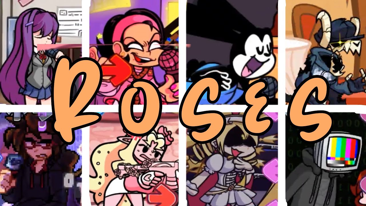 Roses - FNF but Every Turn the Character Singing Changes! (Everyone ...