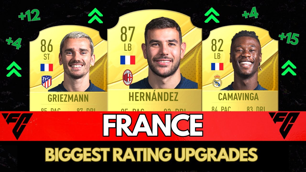 FIFA 24 | BIGGEST FRANCE RATING UPGRADES (EA FC 24)! 😱 🔥 ft. Nkunku ...