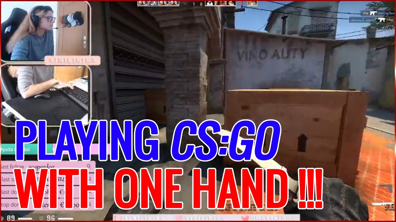 This Female Twitch Streamer Plays CSGO with One Hand - YouTube