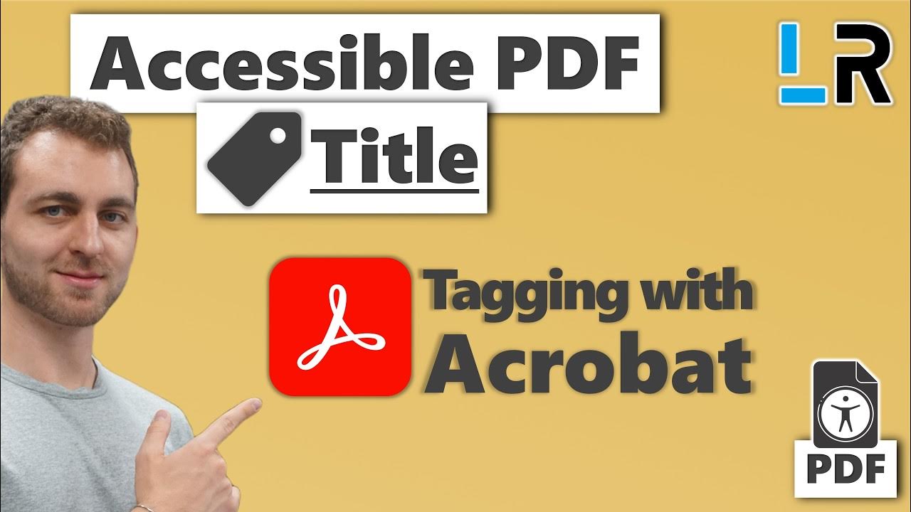 PDF Accessibility 🏷️ How To Tag the Title With Adobe Acrobat - YouTube