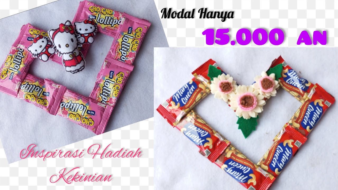Buket Snack Bentuk Love Murah Meriah || Buket Snack Low Budget ...