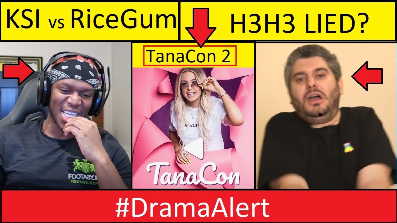 H3H3 LIES? #DramaAlert KSI vs Ricegum! TanaCon 2 - Mr Beast SCAM ...