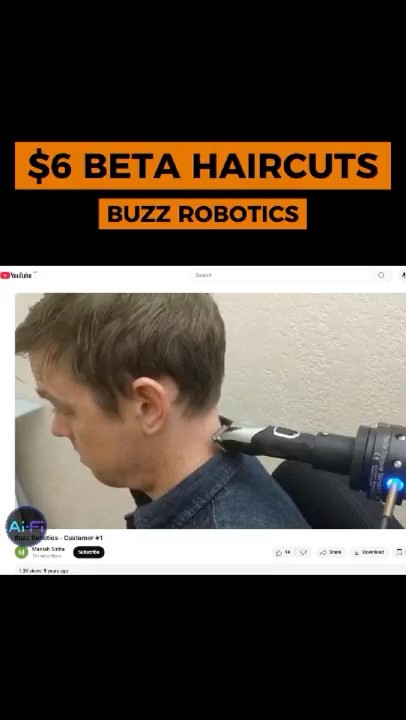 $6 Haircut by a Robot?!: The Viral Buzz Robotics Barber - YouTube
