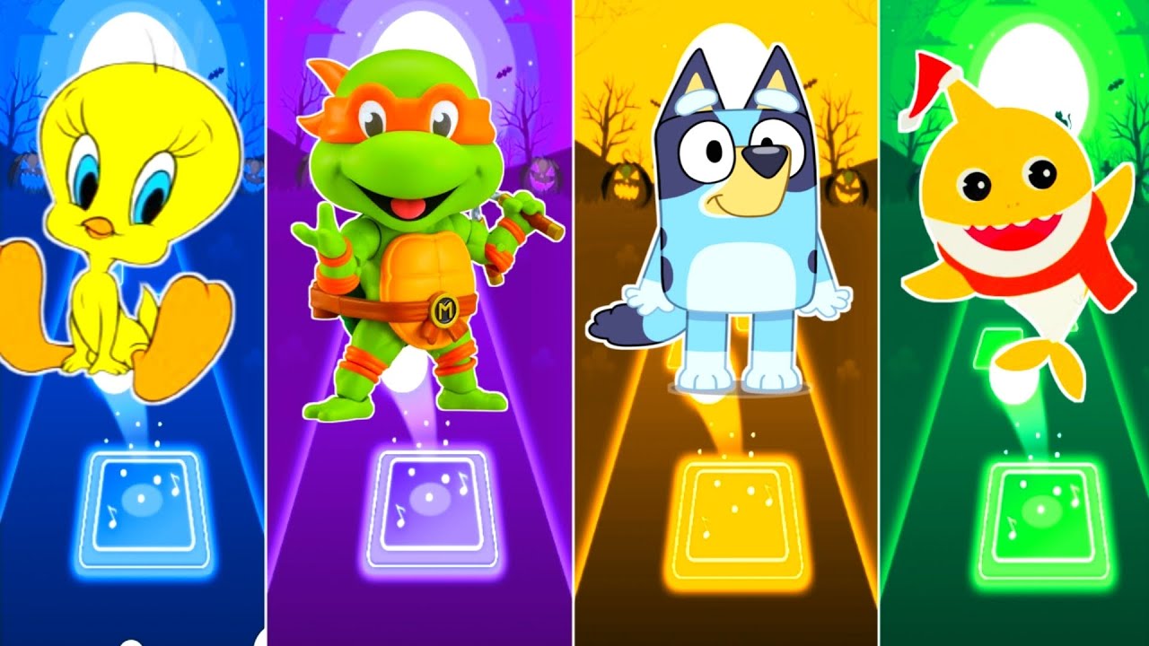 Winnie the Pooh 🆚 Teenage Mutant 🆚 Bluey 🆚 BaBy shark 🎶 who is best ...