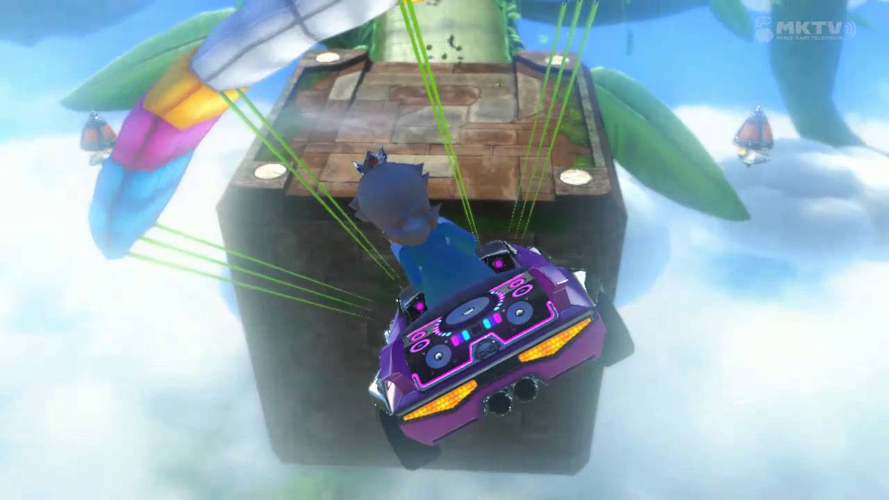 Wii U - Mario Kart 8 - Cloudtop Cruise - YouTube